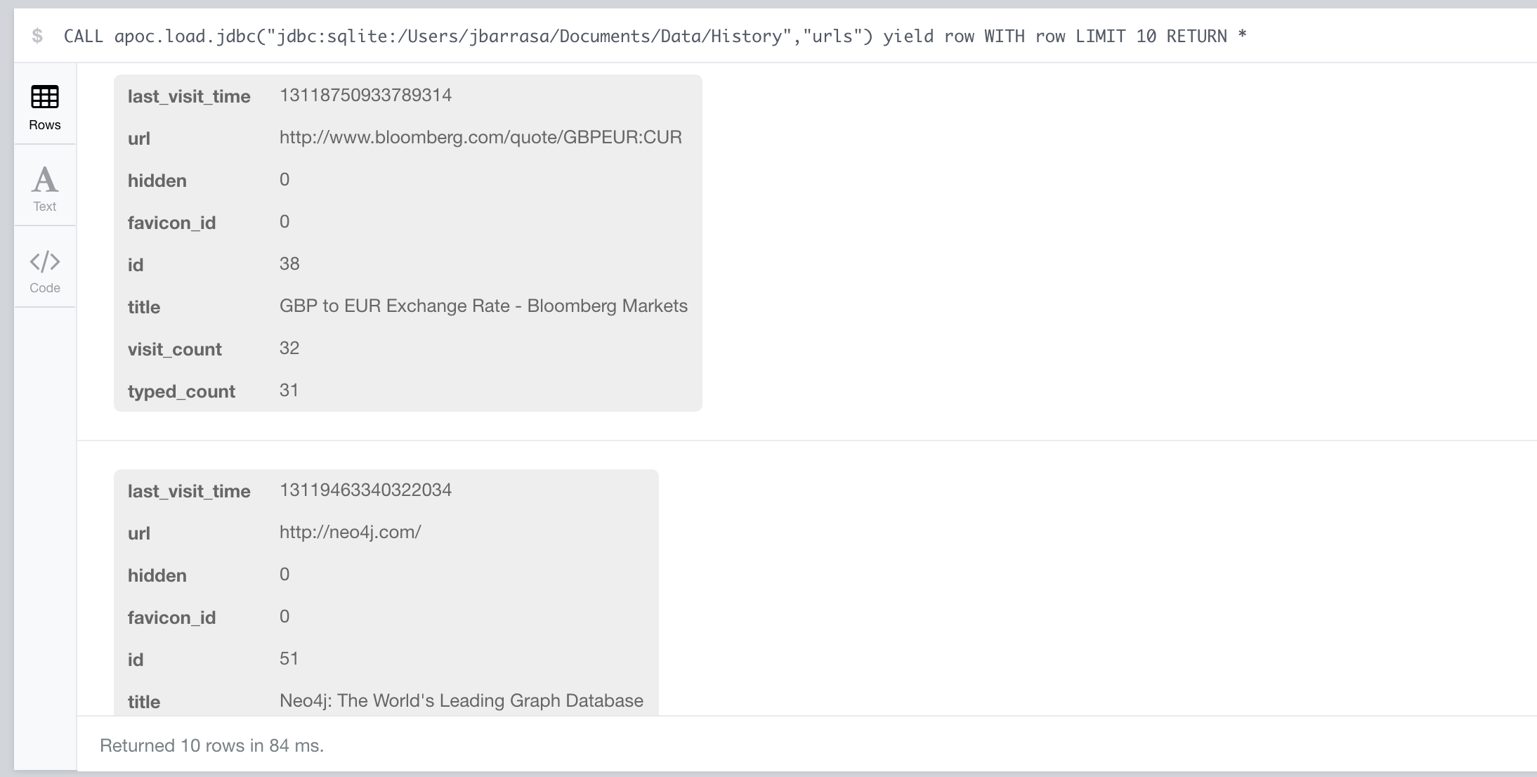 QuickGraph#4 Explore your browser history in Neo4j – Jesús Barrasa